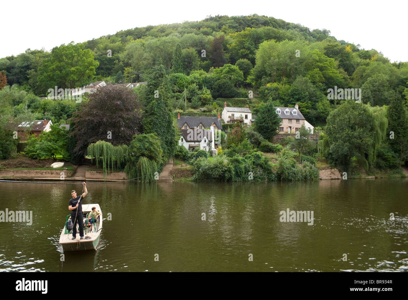 Hand Ferry River Wye Symonds Stock Photos & Hand Ferry River Wye ...