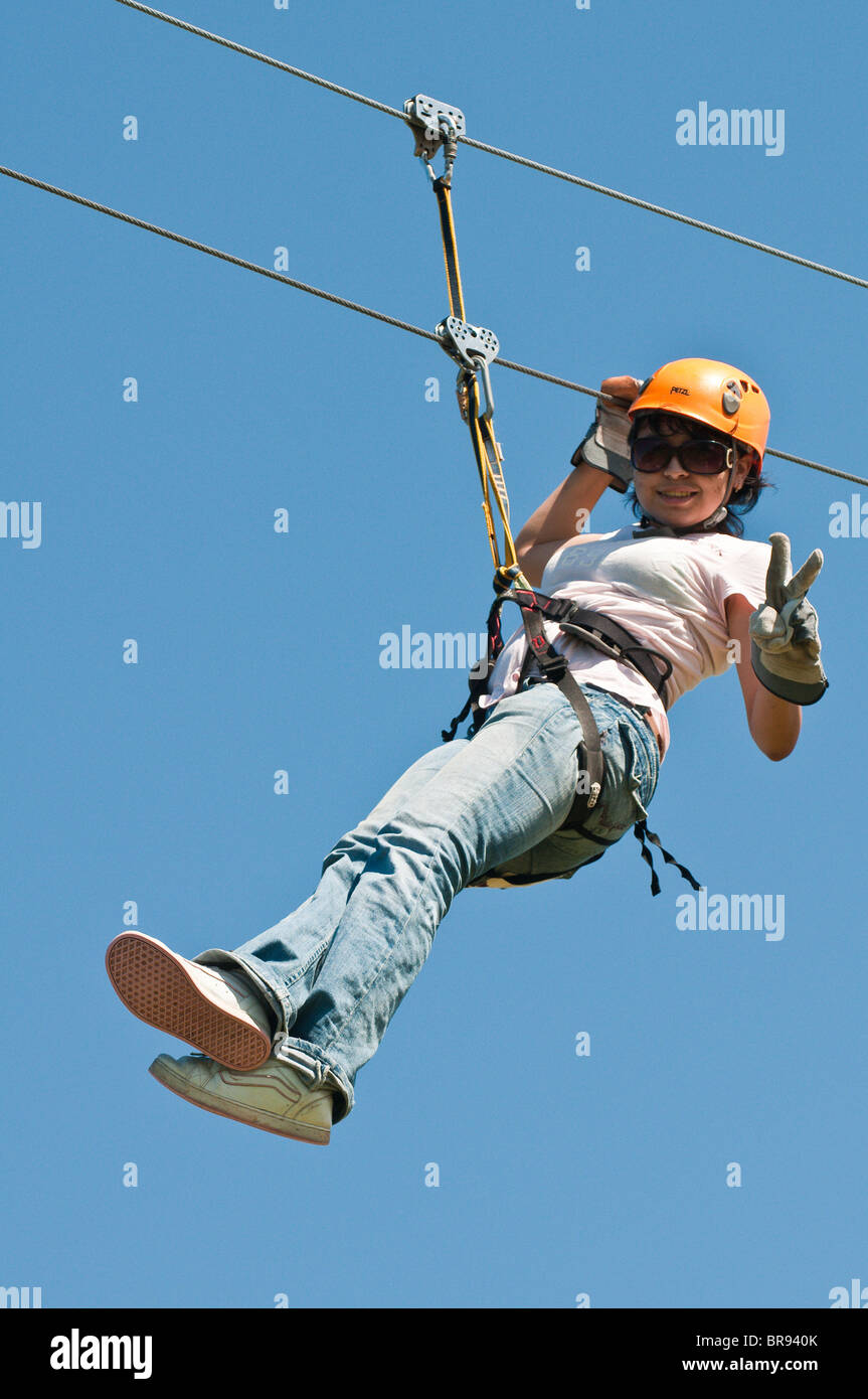 Mexico, Cozumel. Adventure Park zip lining, Isla de Cozumel (Cozumel ...