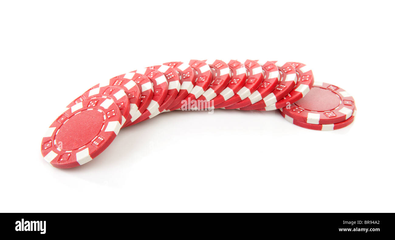 Poker chips gambling addiction Cut Out Stock Images & Pictures - Alamy