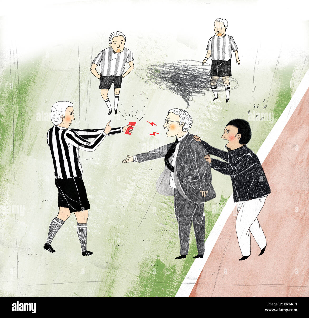 Angry coach shouting at team hi-res stock photography and images - Alamy