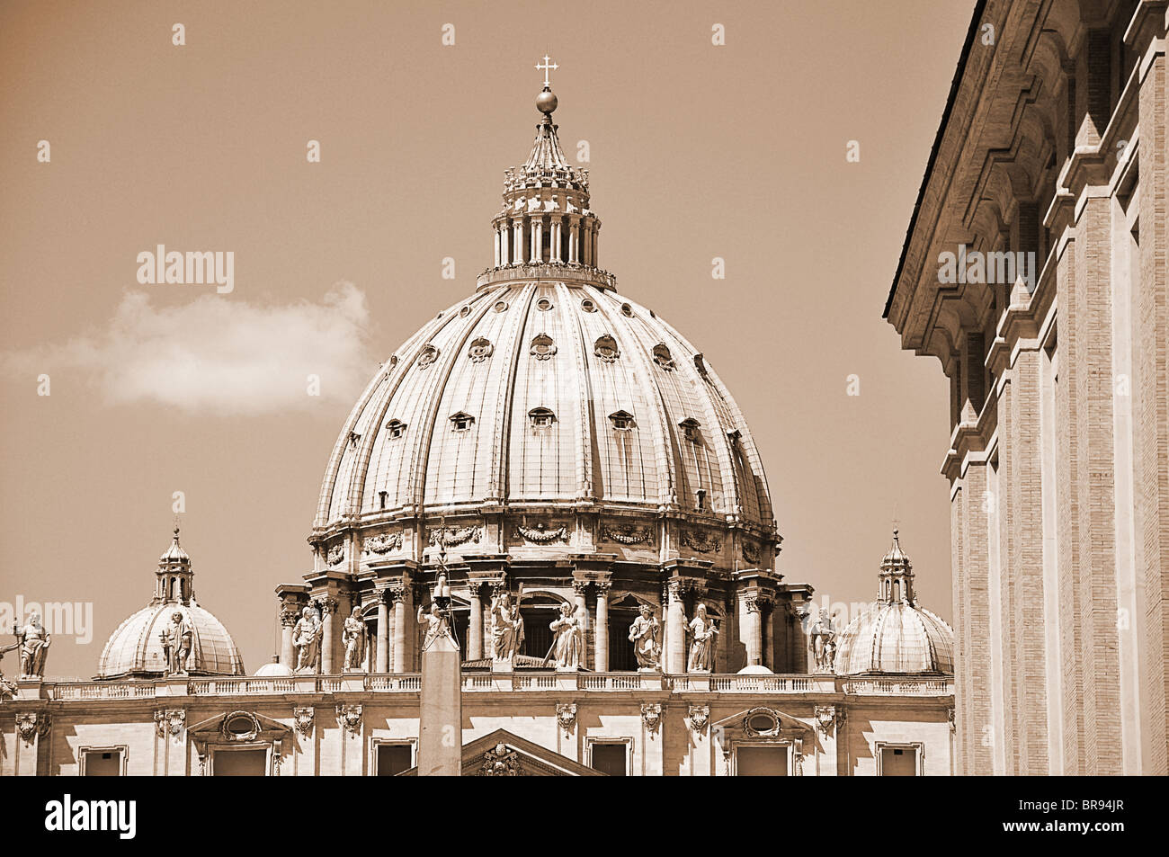 St peters basilica dome hi-res stock photography and images - Alamy