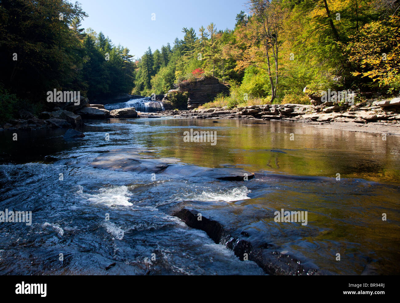 Muddy Falls and Swallow Falls in Maryland roar over the rocks in this ...