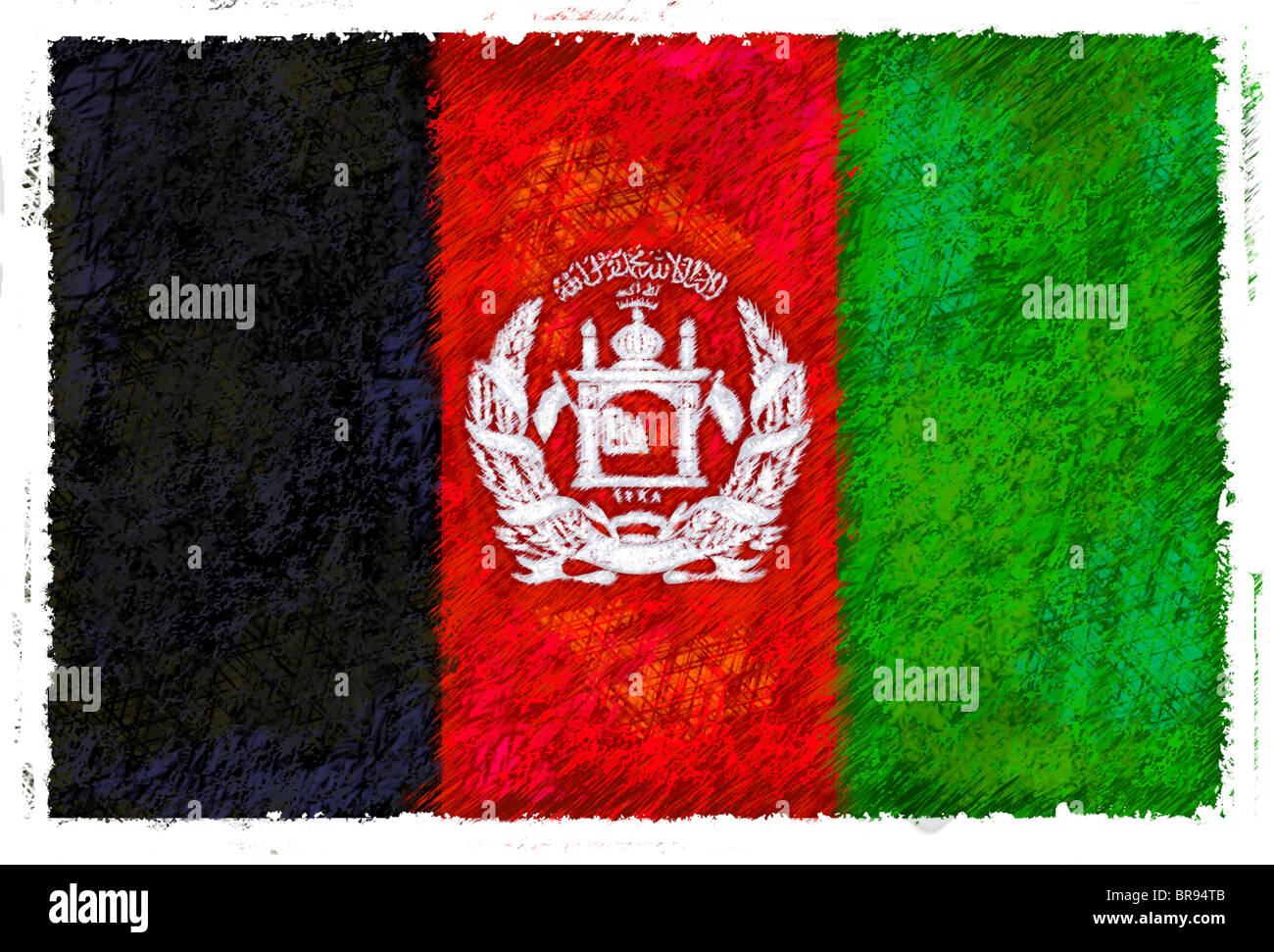 Flag of Afghanistan Stock Photo - Alamy