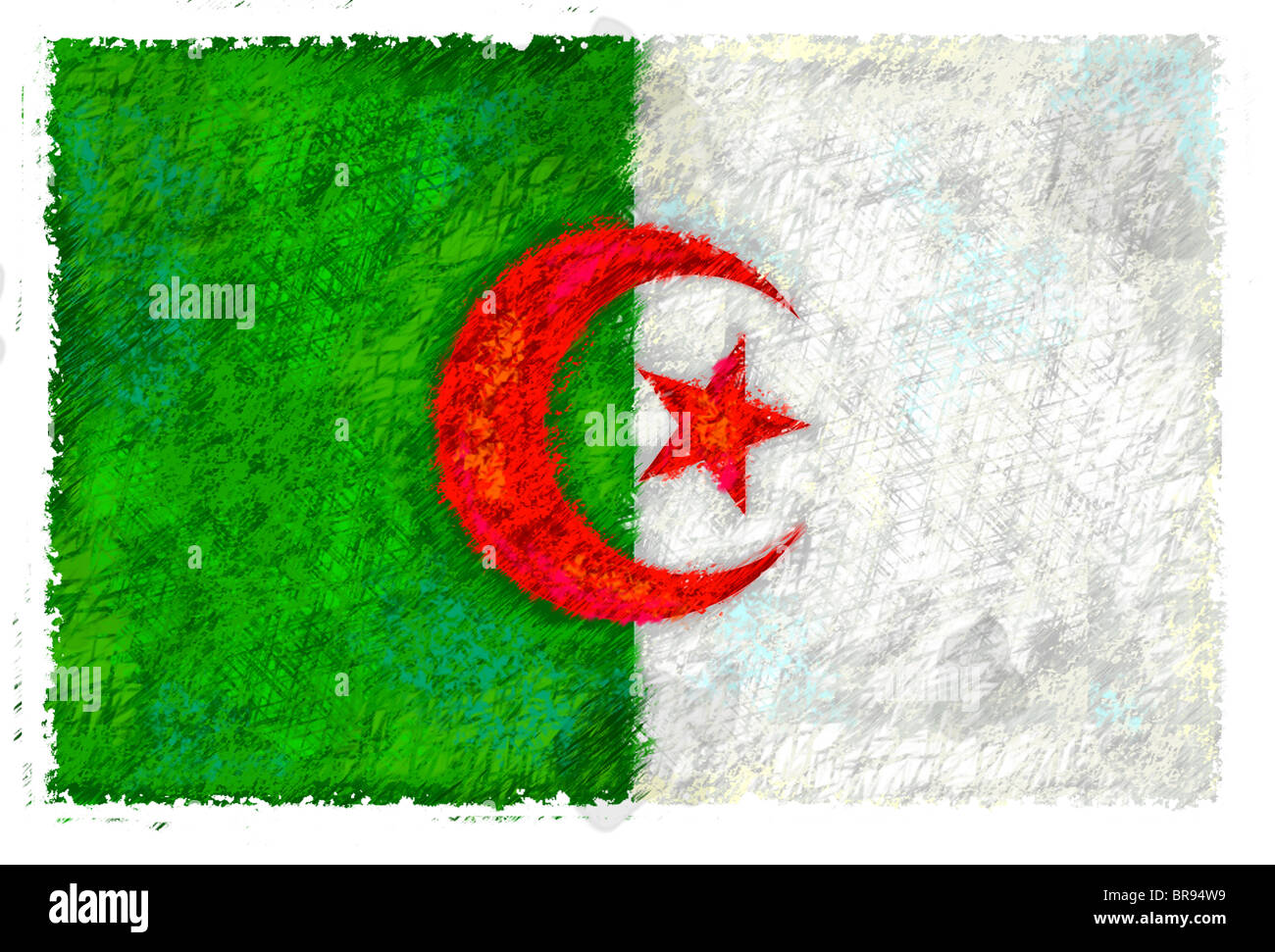 Flag of Algeria Stock Photo - Alamy