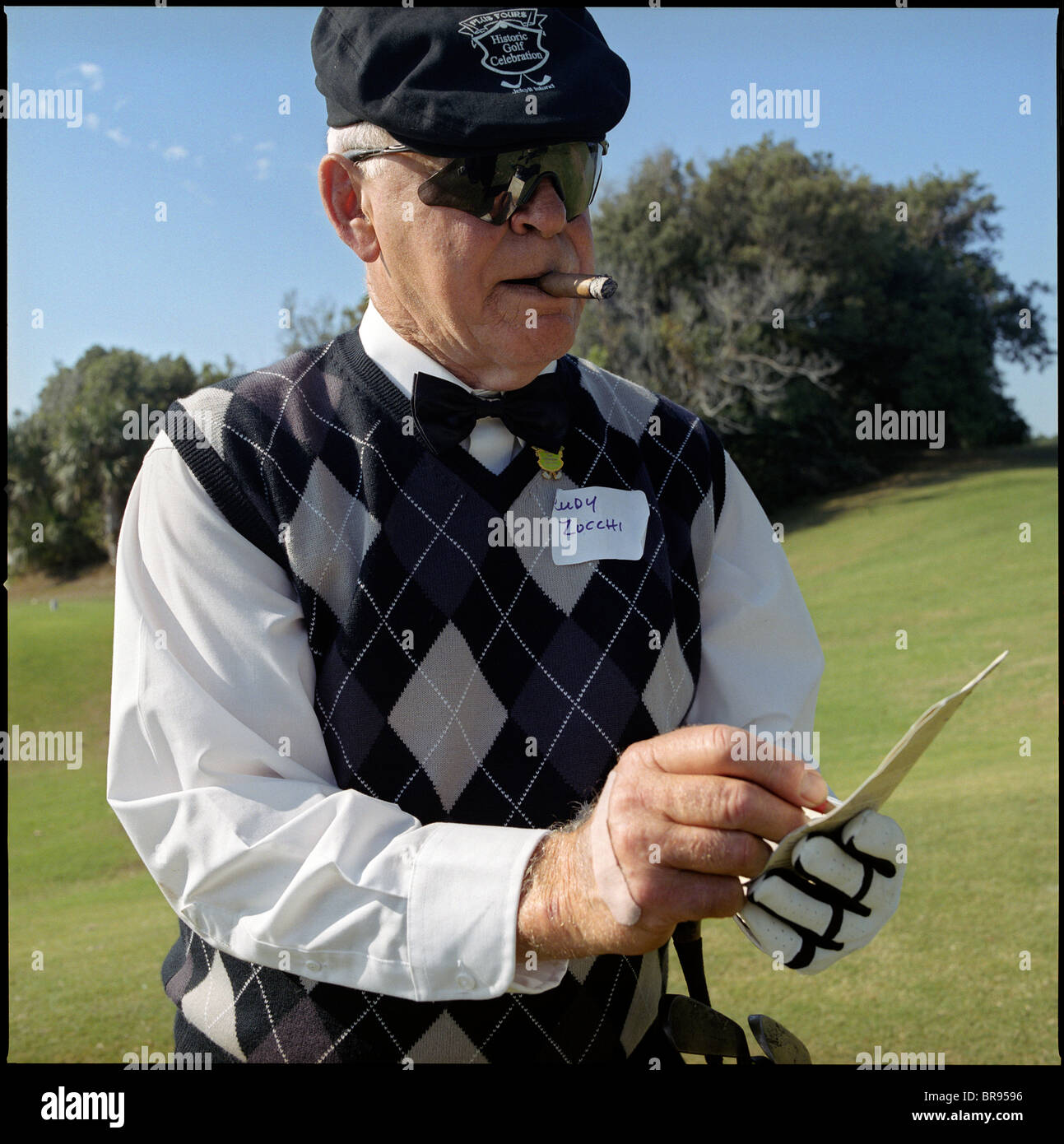 Playing Retro Golf with Hickory Clubs Stock Photo - Alamy