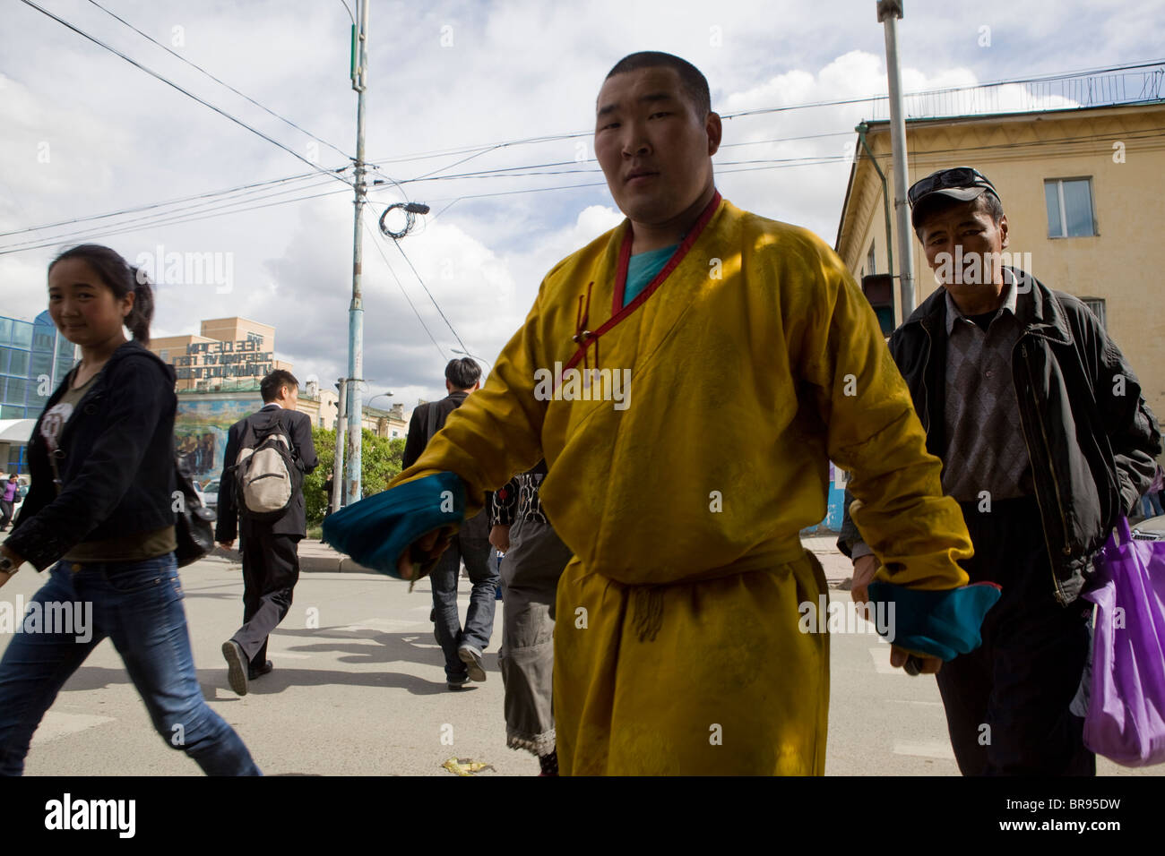 Street scene in Ulan Bataar, capital of Mongolia, Asia Stock Photo - Alamy