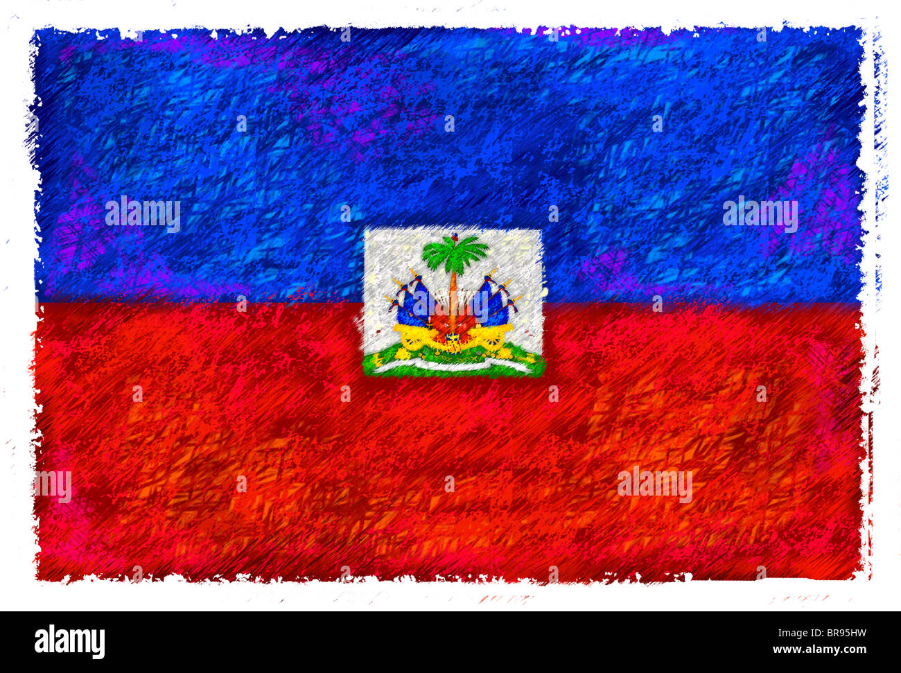Flag of Haiti Stock Photo - Alamy