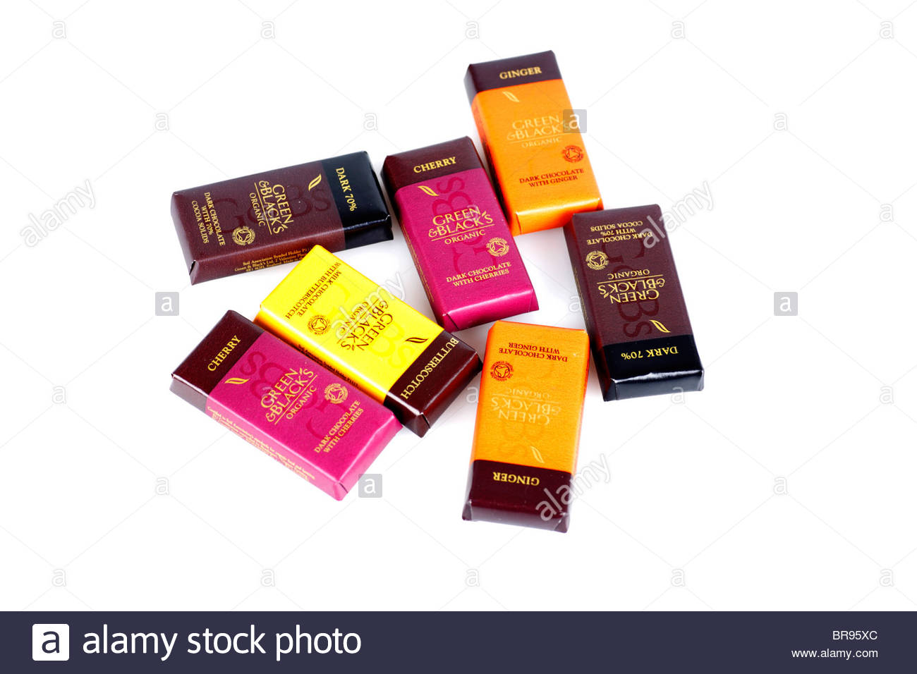 Individually wrapped chocolates Cut Out Stock Images & Pictures - Alamy