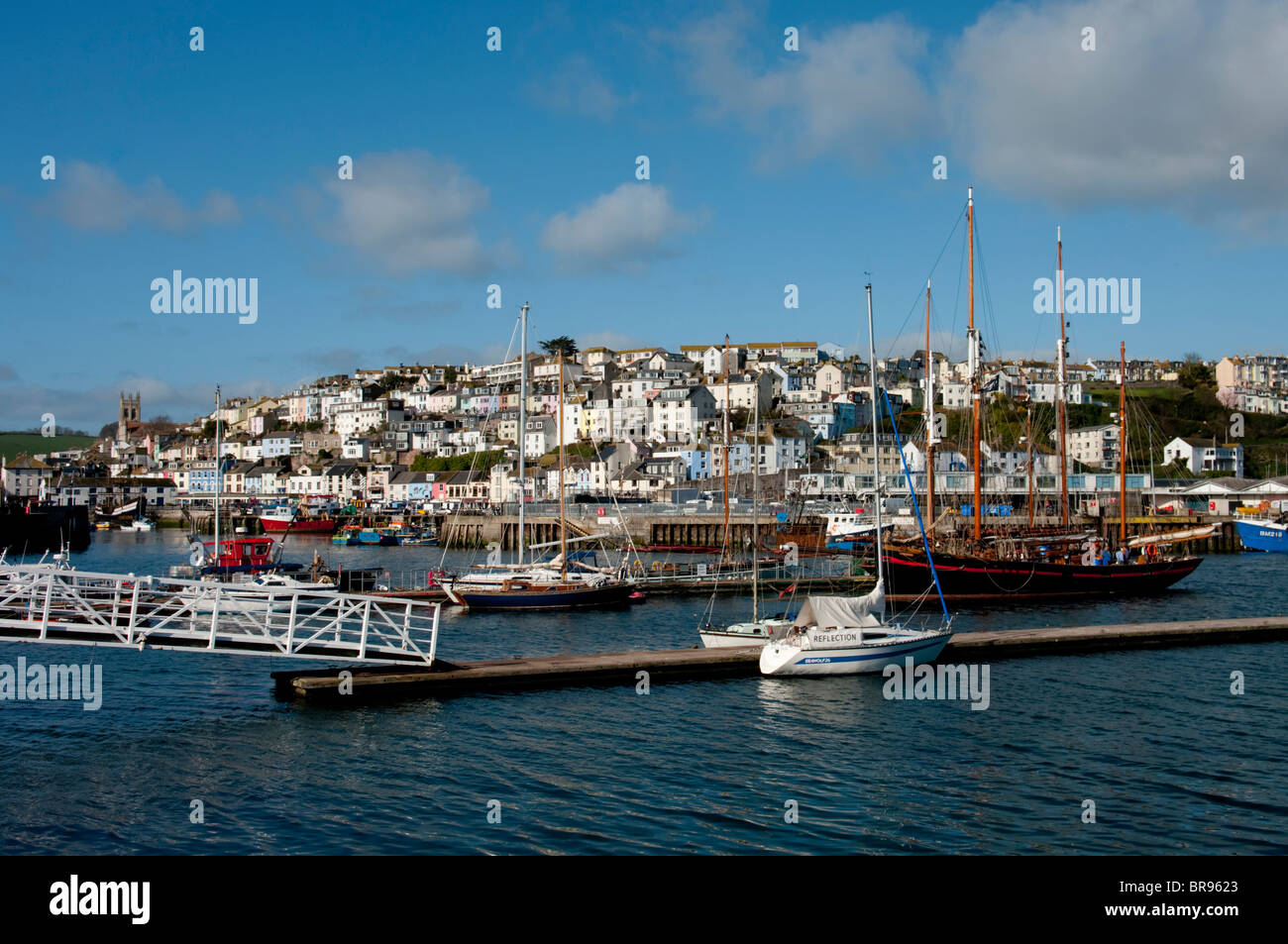 Europe, Uk, England, Devon, Brixham Harbour Stock Photo - Alamy