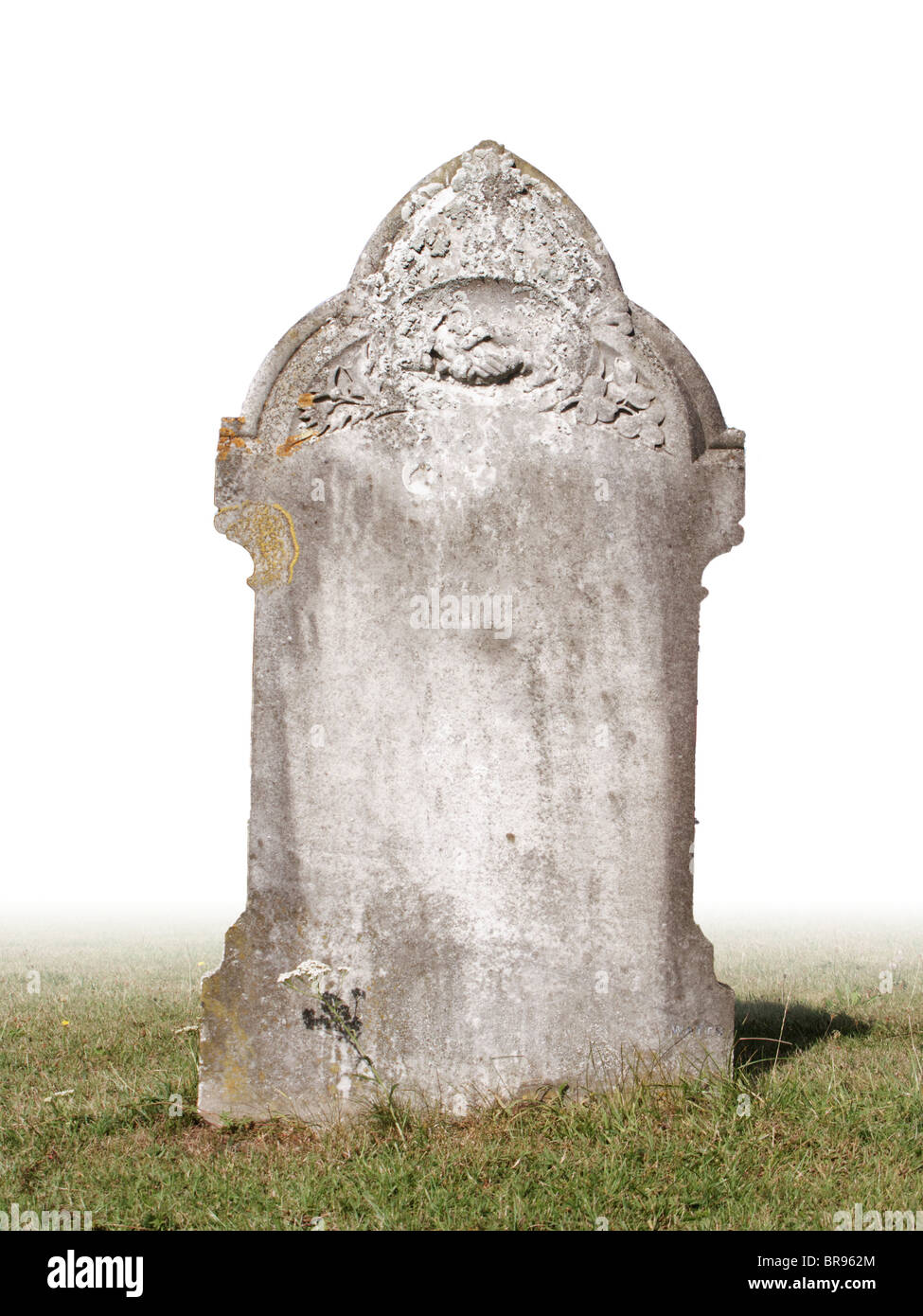 single grave stone cut out Stock Photo - Alamy