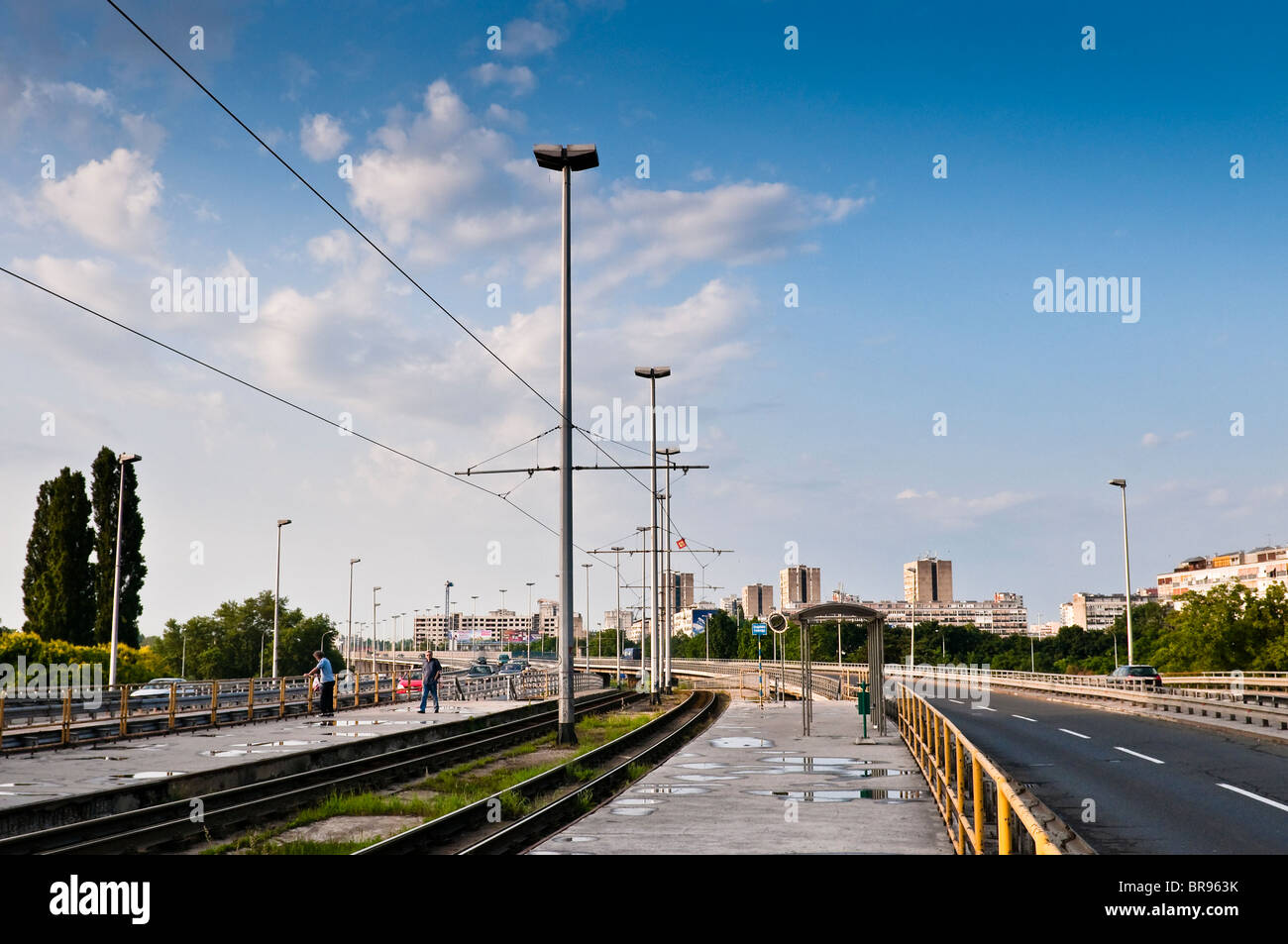 Novi Zagreb is modern part of the city, consisting of blocks of flats ...