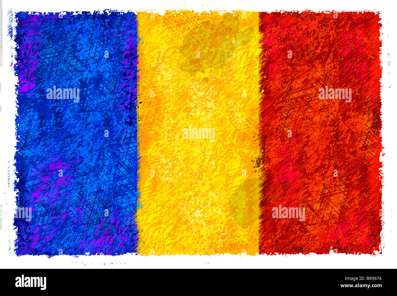 Flag of Romania Stock Photo - Alamy