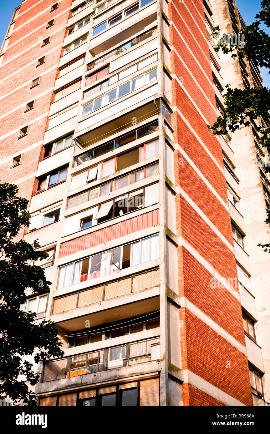 Novi Zagreb is modern part of the city, consisting of blocks of flats ...