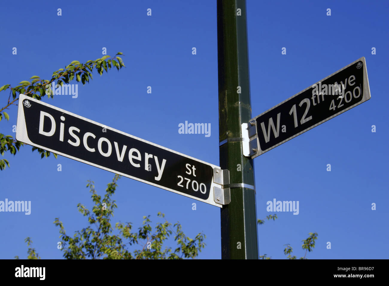 Discovery Street sign, Vancouver, Canada Stock Photo - Alamy