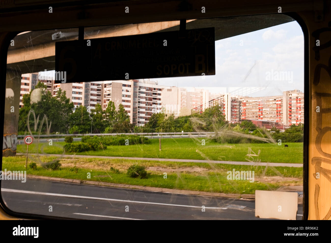 Novi Zagreb is modern part of the city, consisting of blocks of flats ...