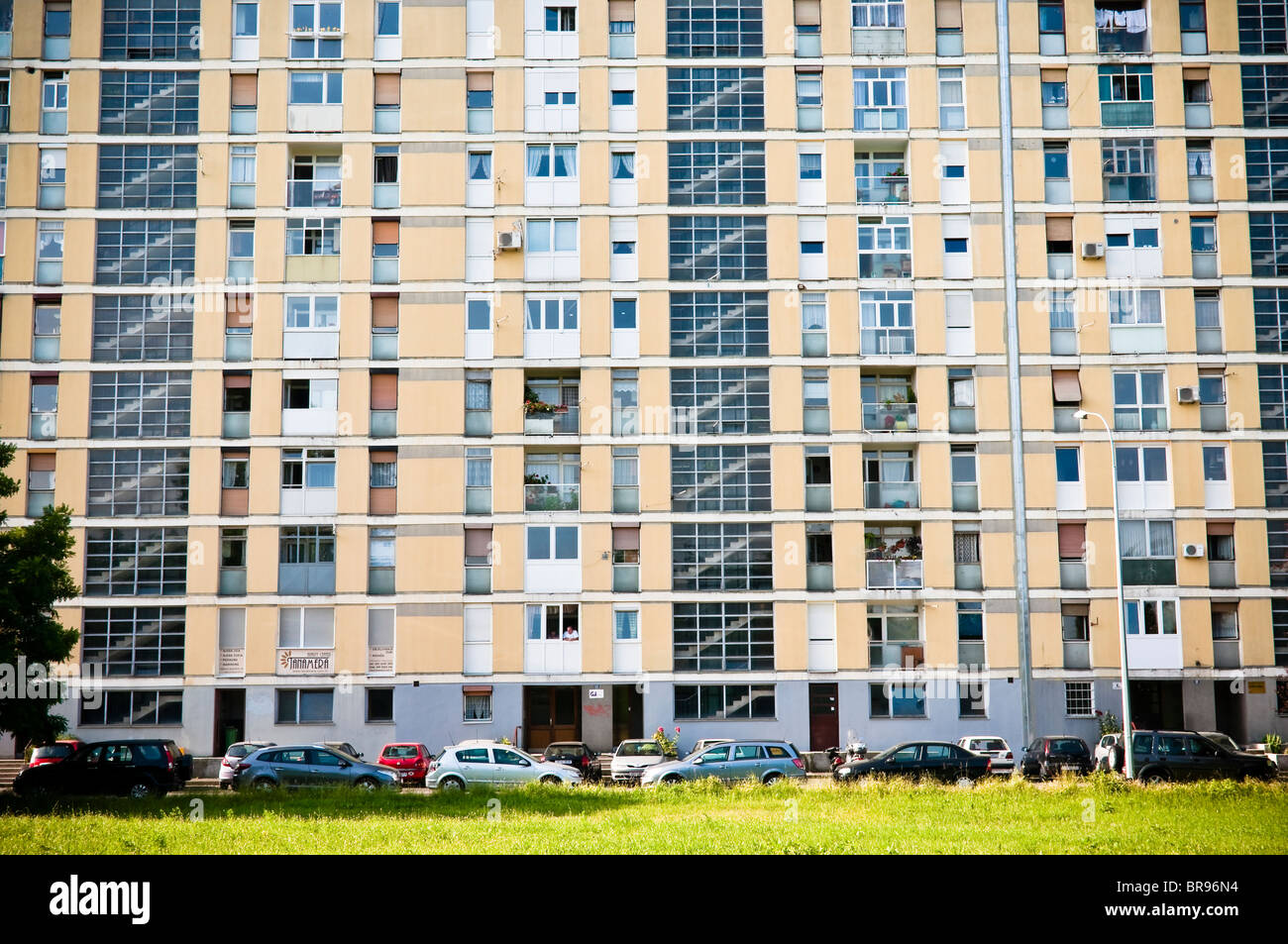 Novi Zagreb is modern part of the city, consisting of blocks of flats ...