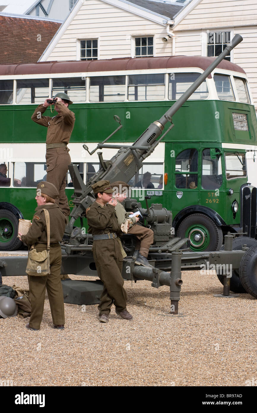 salute to the 1940's featuring reenactments of civilian life in the ...