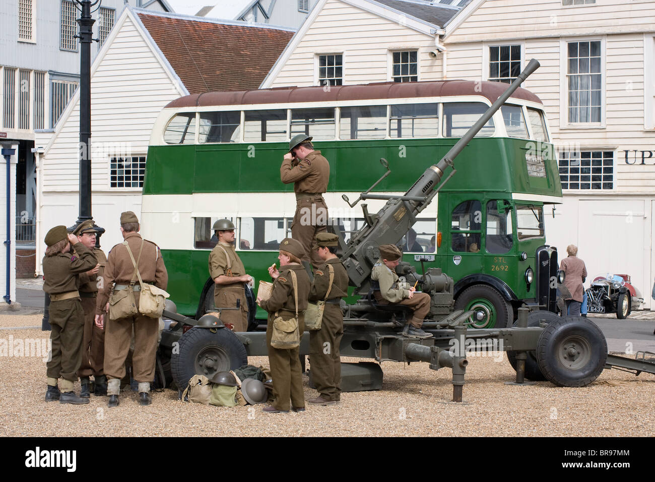 salute to the 1940's featuring reenactments of civilian life in the ...