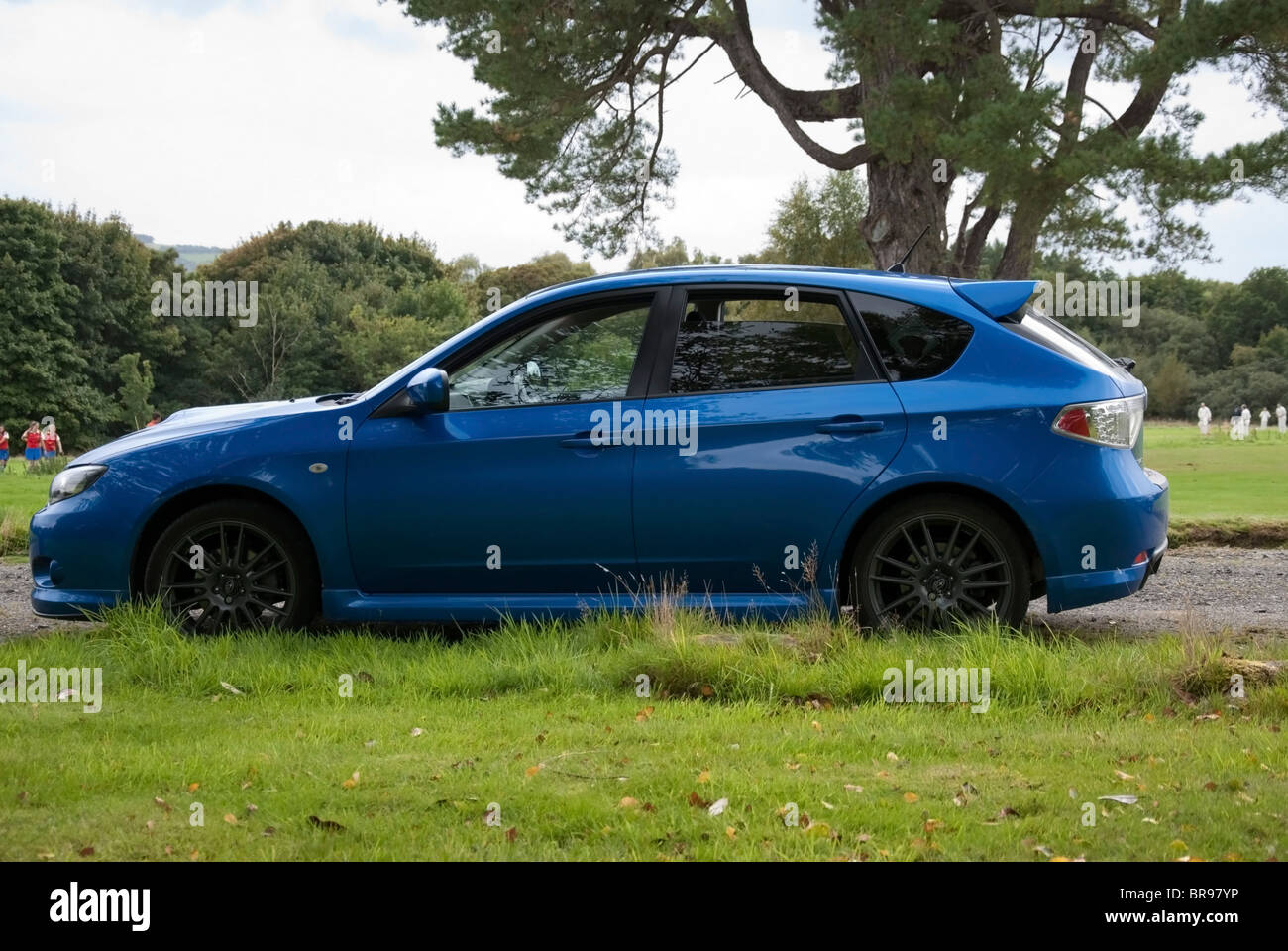 2002 Model Metallic Blue Subaru Impreza WRXS Hatchback Stock Photo - Alamy
