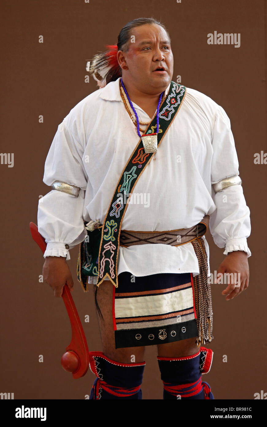 Cherokee, North Carolina - Cherokee man, member of the Warriors of ...