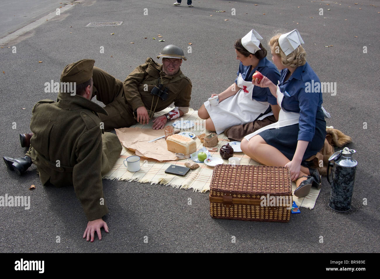 salute to the 1940's featuring reenactments of civilian life in the ...