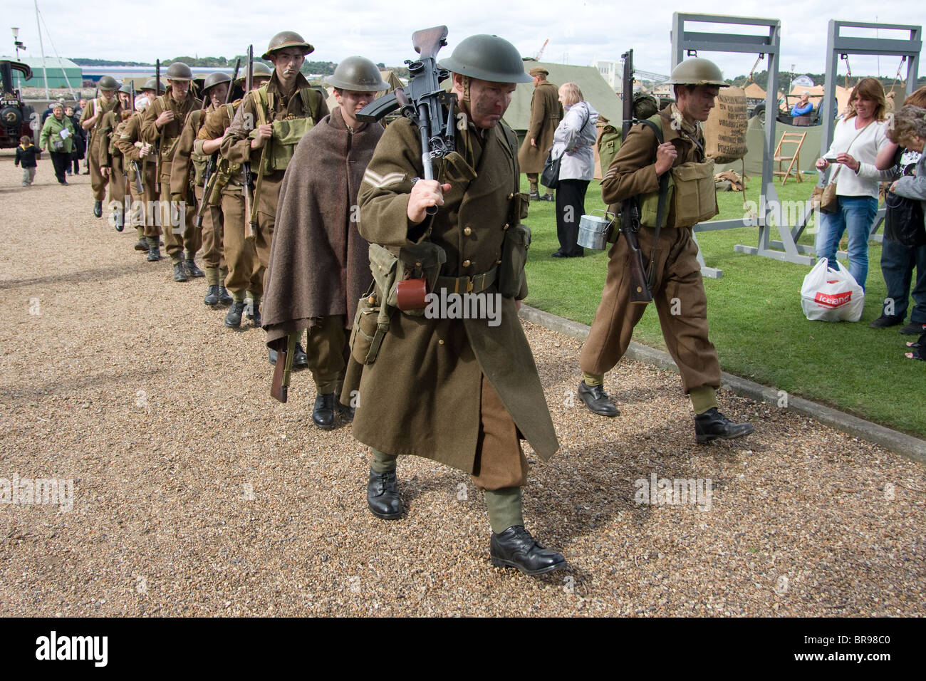 salute to the 1940's featuring reenactments of civilian life in the ...