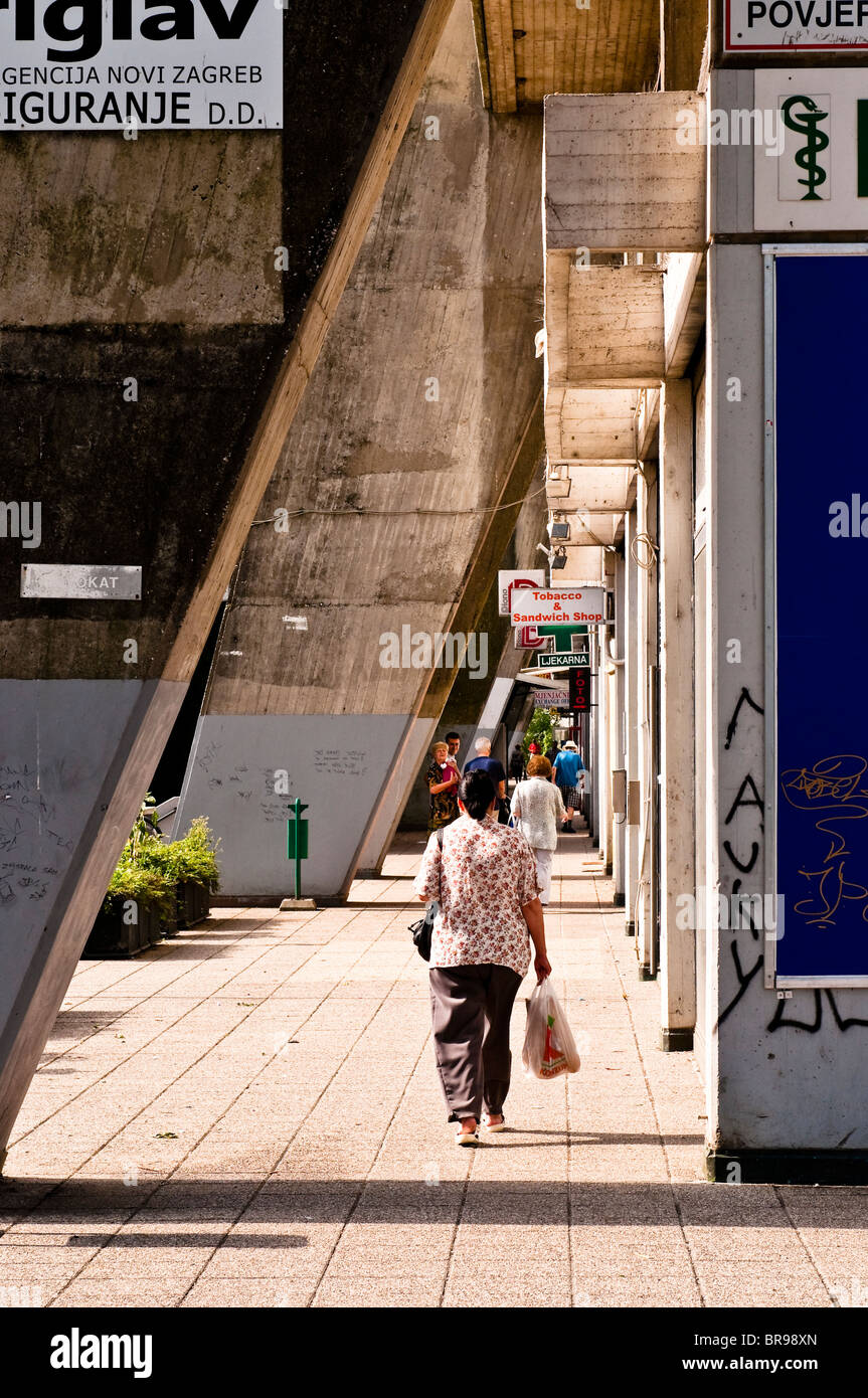 Novi Zagreb is modern part of the city, consisting of blocks of flats ...