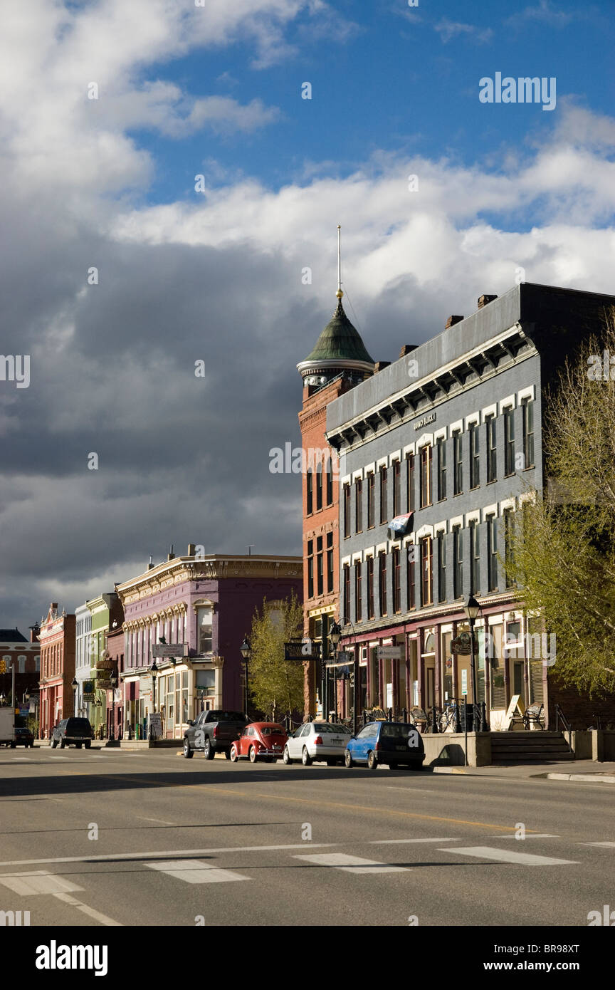 Colorful buildings in downtown Leadville, Colorado, USA Stock Photo - Alamy
