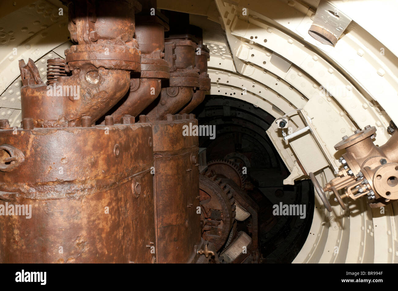 Petrol Engine of the Holland 1, the Royal Navy's first submarine (1901 ...