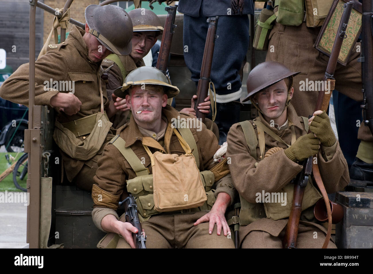 salute to the 1940's featuring reenactments of civilian life in the ...
