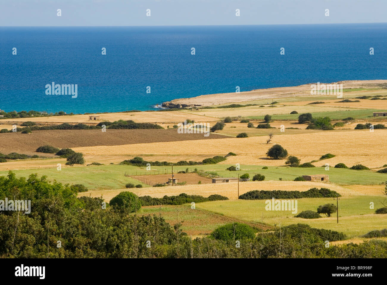 Cyprus, Karpas peninsula, view near Cape Yassu (Yenierenkoy Stock Photo ...