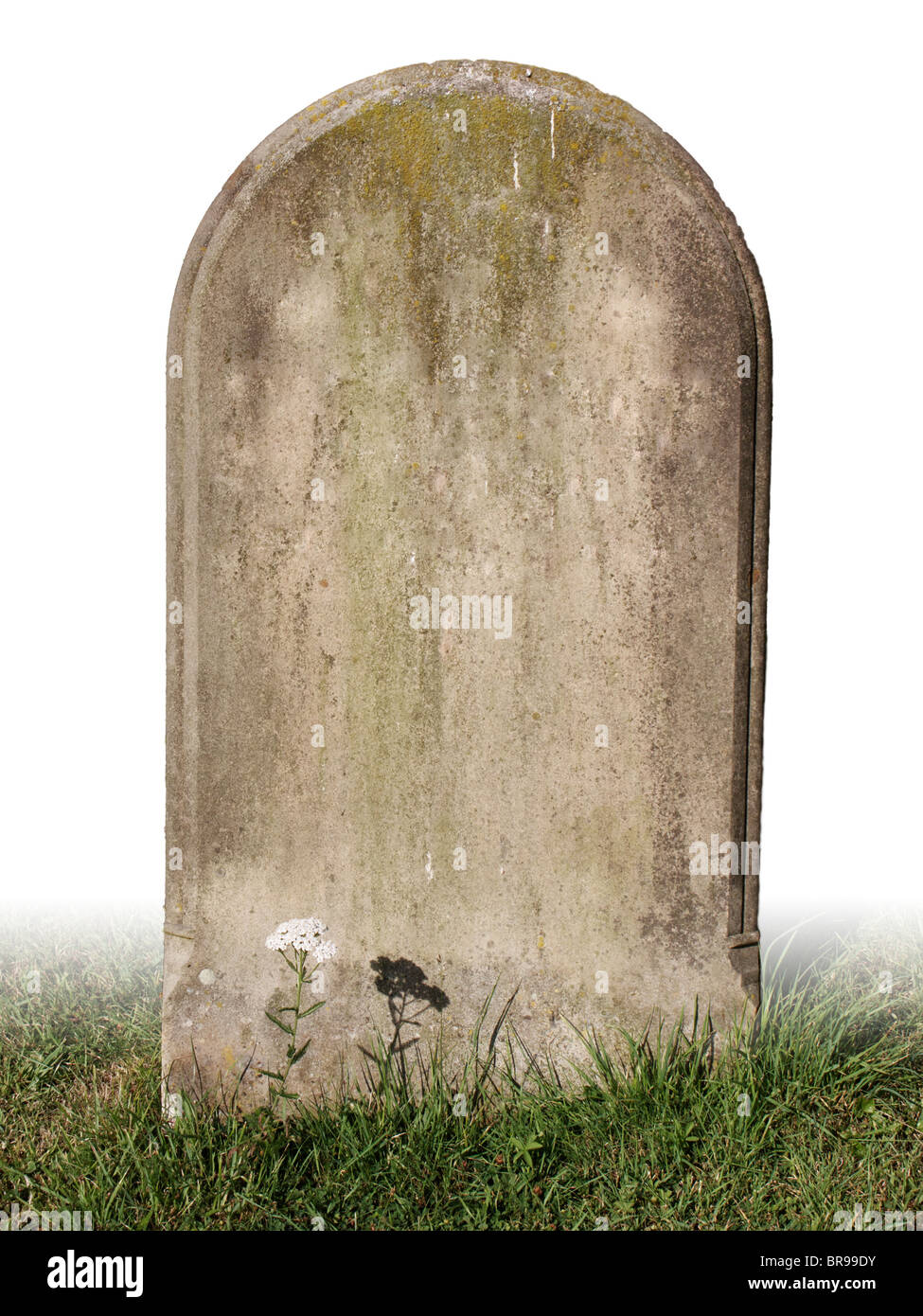 single grave stone cut out Stock Photo - Alamy