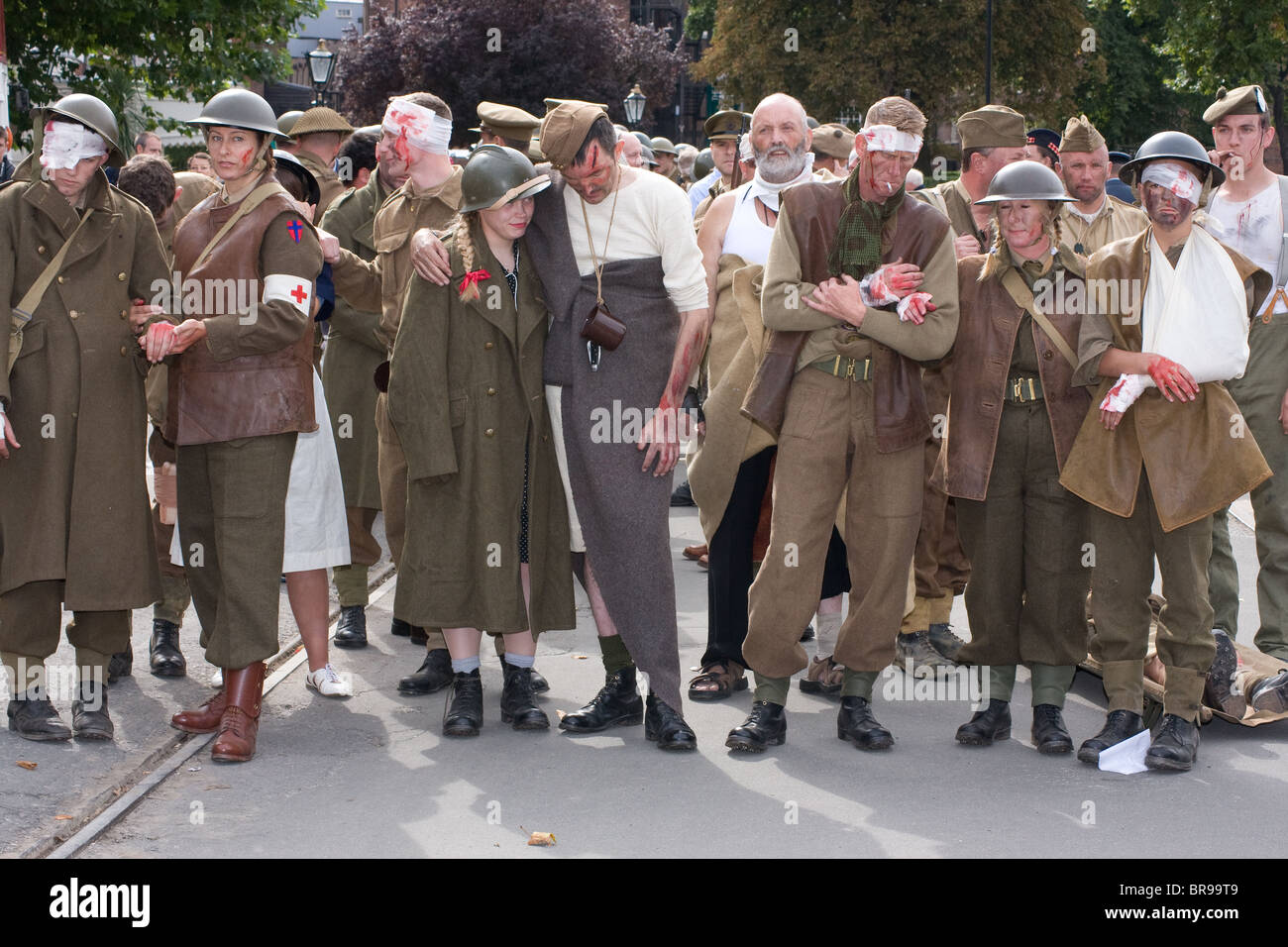 salute to the 1940's featuring reenactments of civilian life in the ...