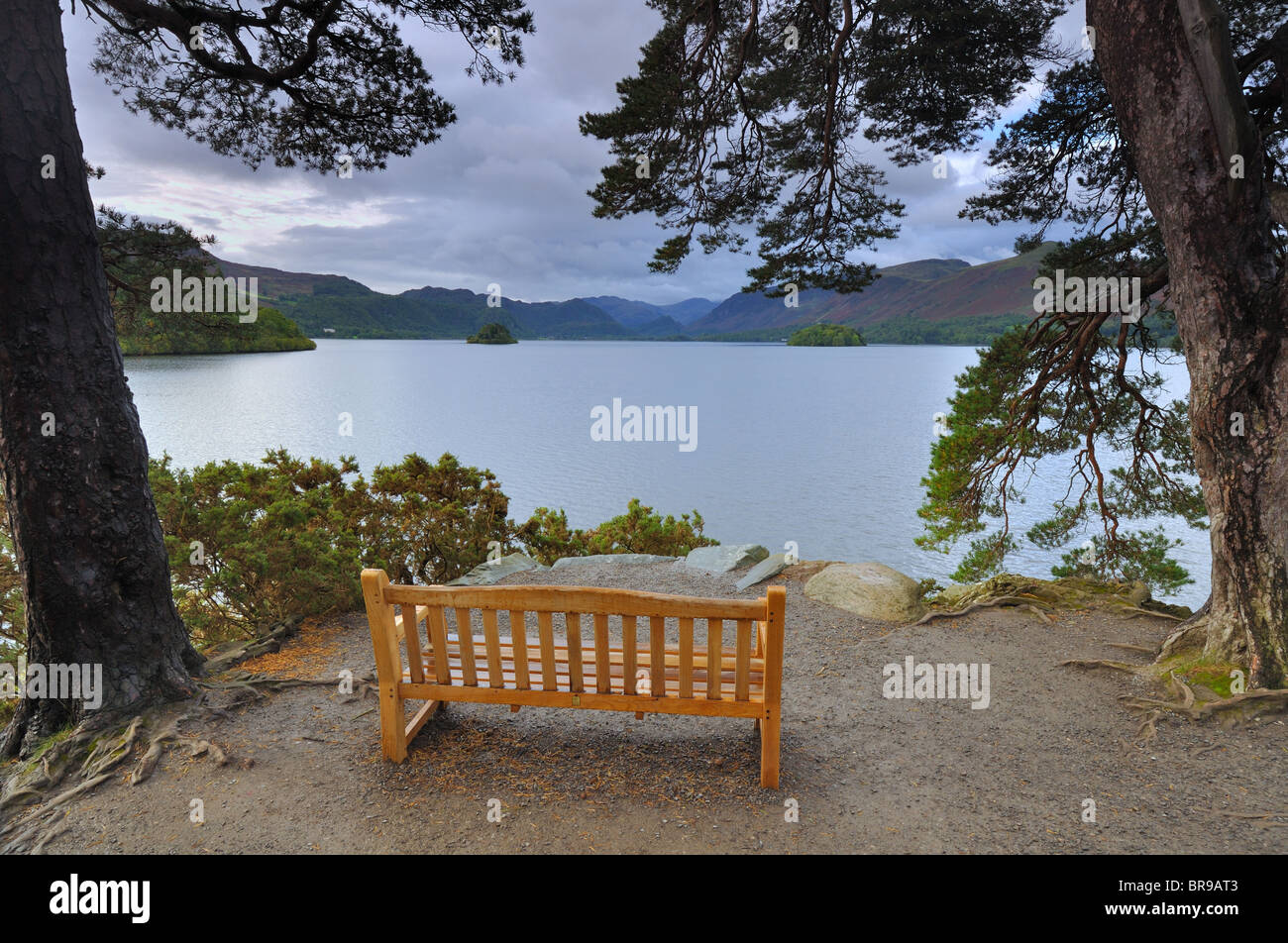 A view over Derwentwater from Friars Crag Stock Photo - Alamy