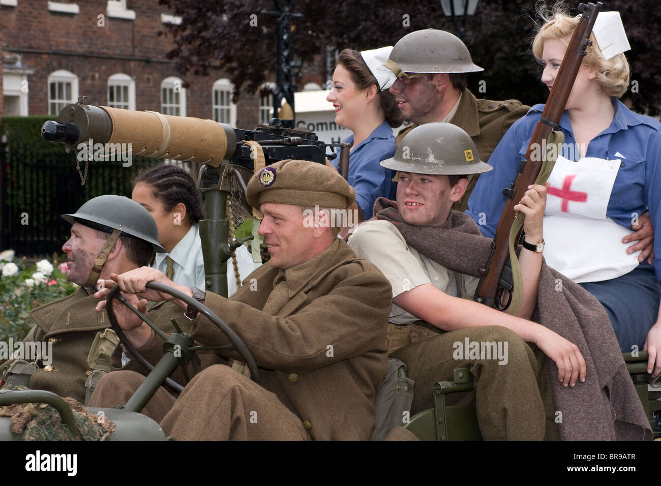 salute to the 1940's featuring reenactments of civilian life in the ...