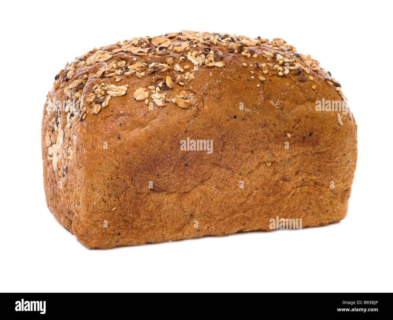 loaf of whole rye bread isolated on white background Stock Photo - Alamy