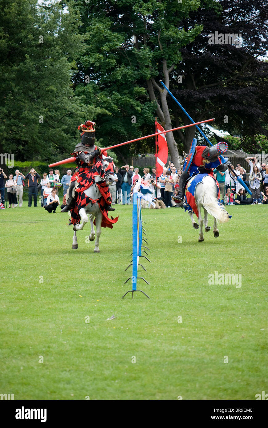 A "tilt" at a jousting display by the Knights of Royal England at ...