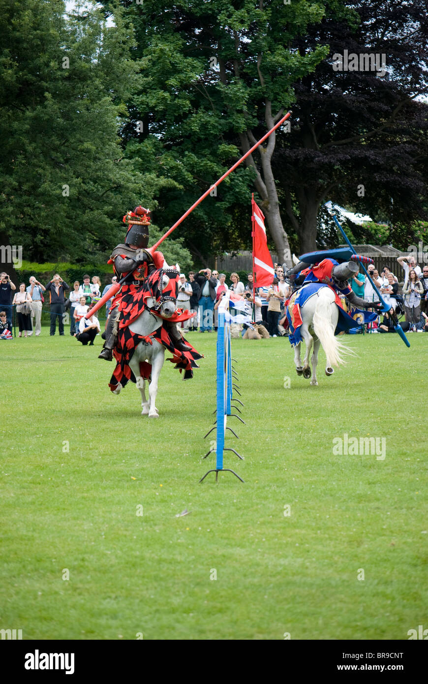 A "tilt" at a jousting display by the Knights of Royal England at ...