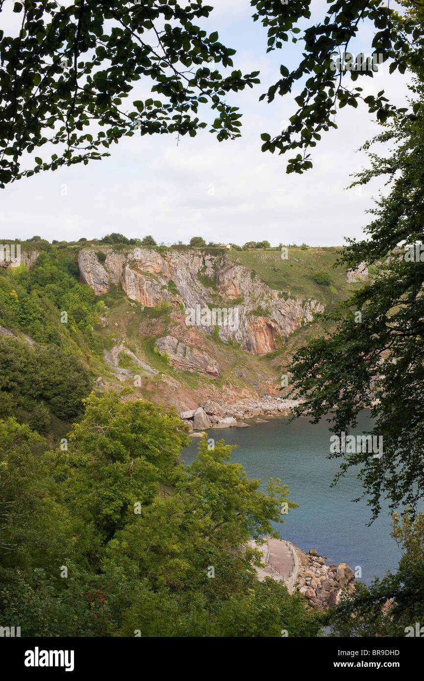 Views of the coast path landscape, taken whilst walking the coastal ...
