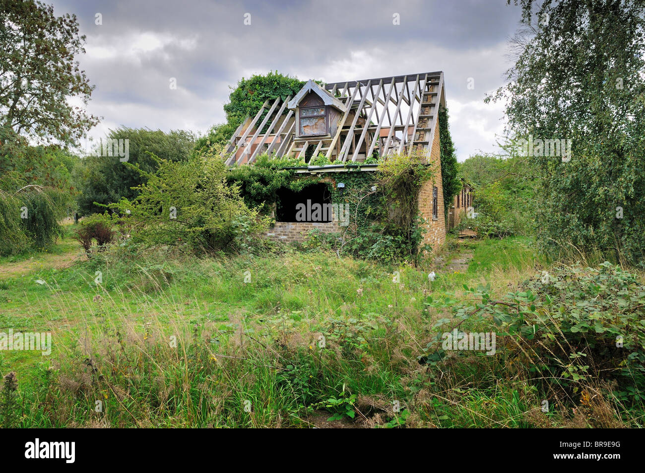 Ruined and derelict house in countryside Stock Photo - Alamy