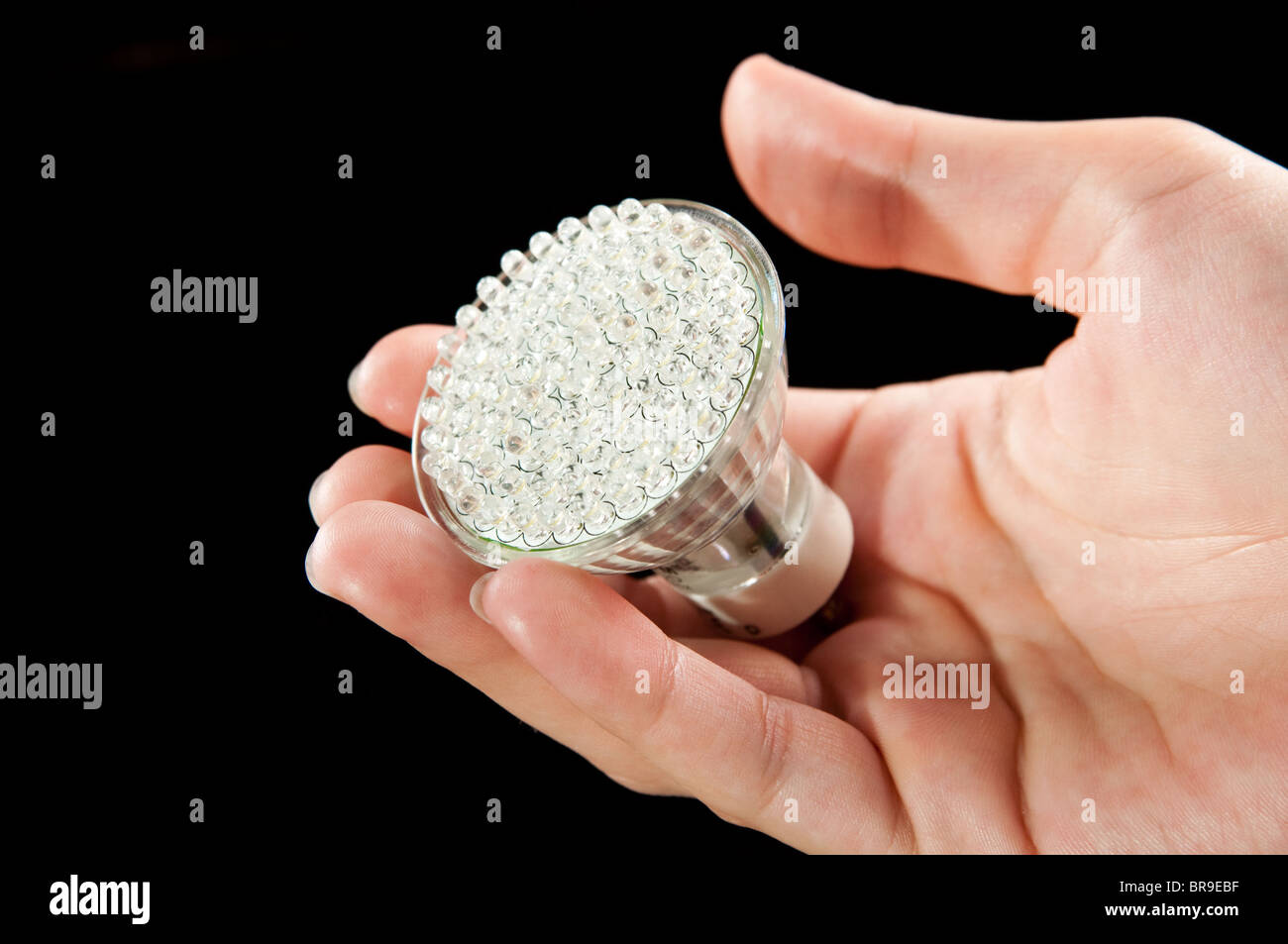 led light bulb in hand Stock Photo - Alamy