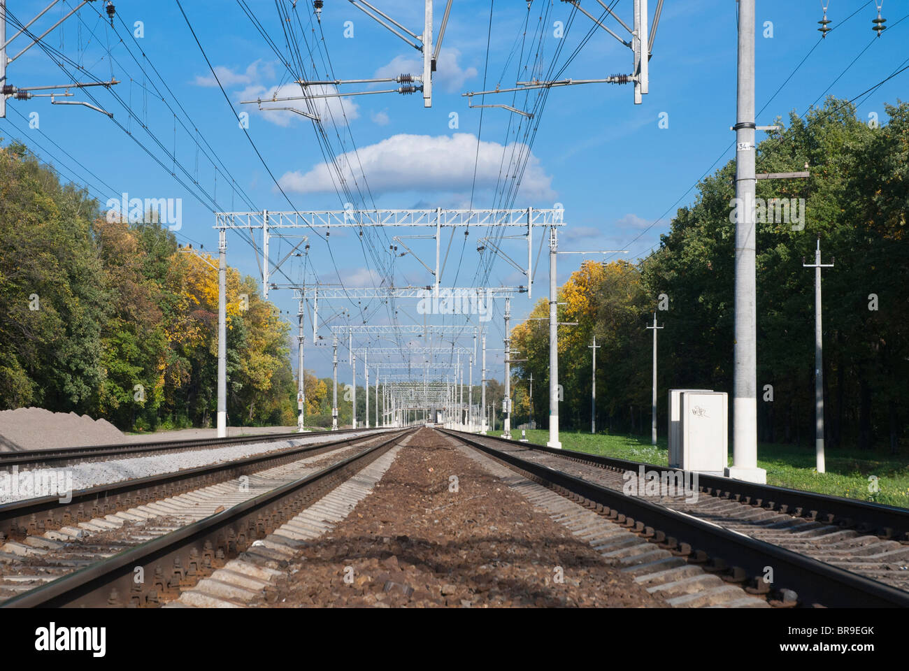 Convergence rail tracks hi-res stock photography and images - Alamy