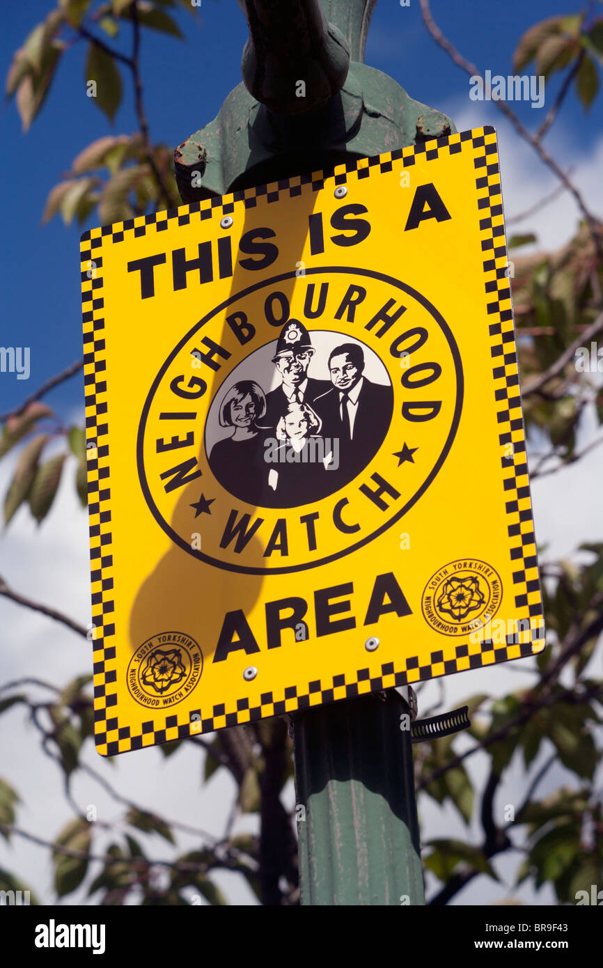 Neighbourhood Watch sign Stock Photo - Alamy