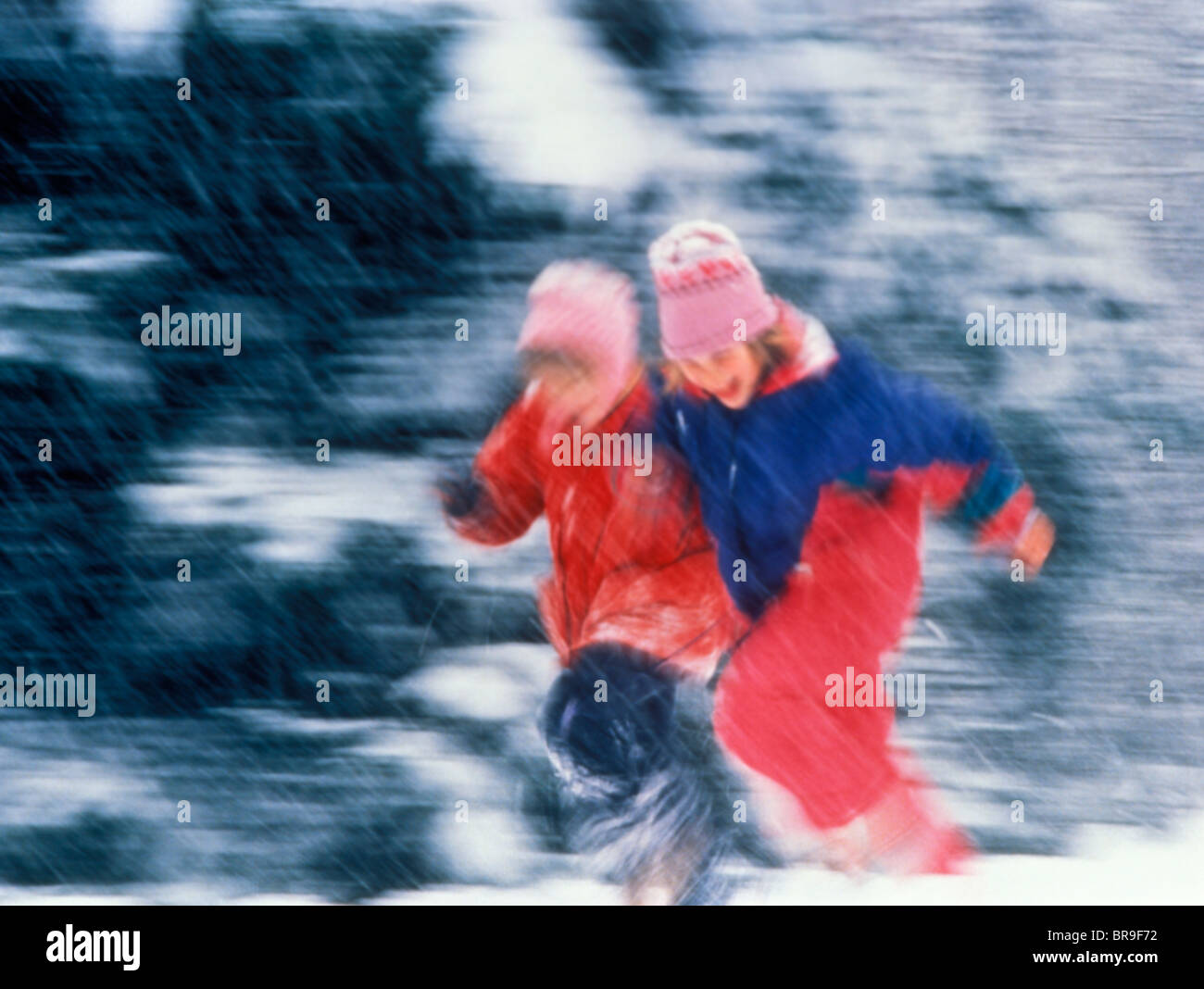 Little girls running hi-res stock photography and images - Alamy