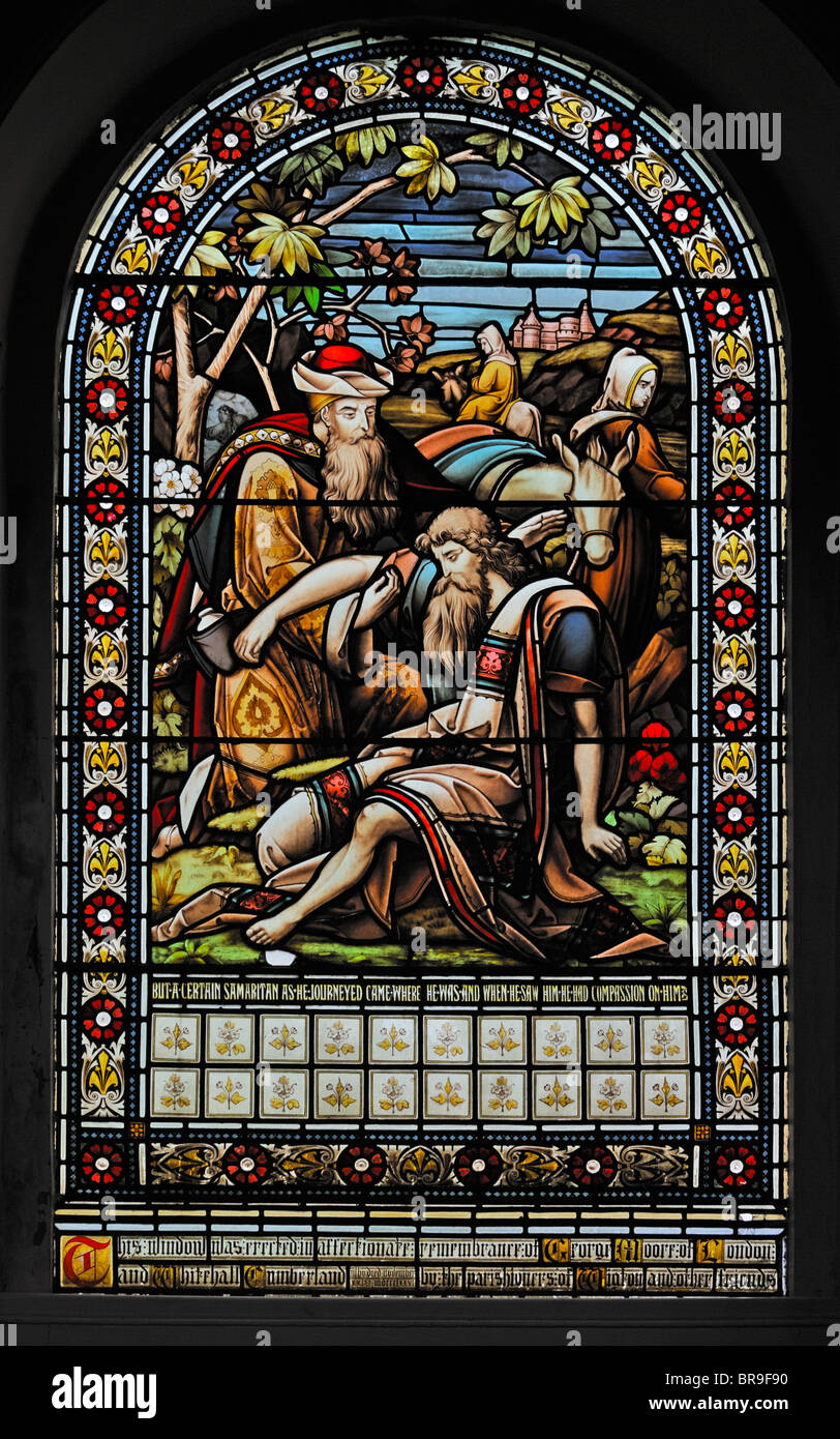 "The Good Samaritan", window. Church of Saint Mary the Virgin, Wigton ...