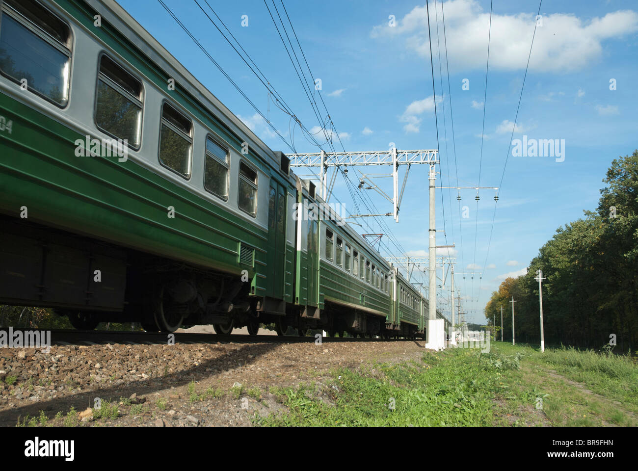 Russian electric train Stock Photo - Alamy