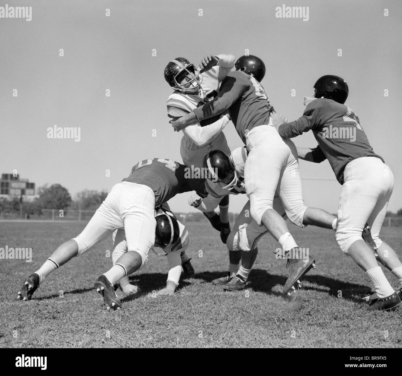 Group of young men full length Black and White Stock Photos & Images ...