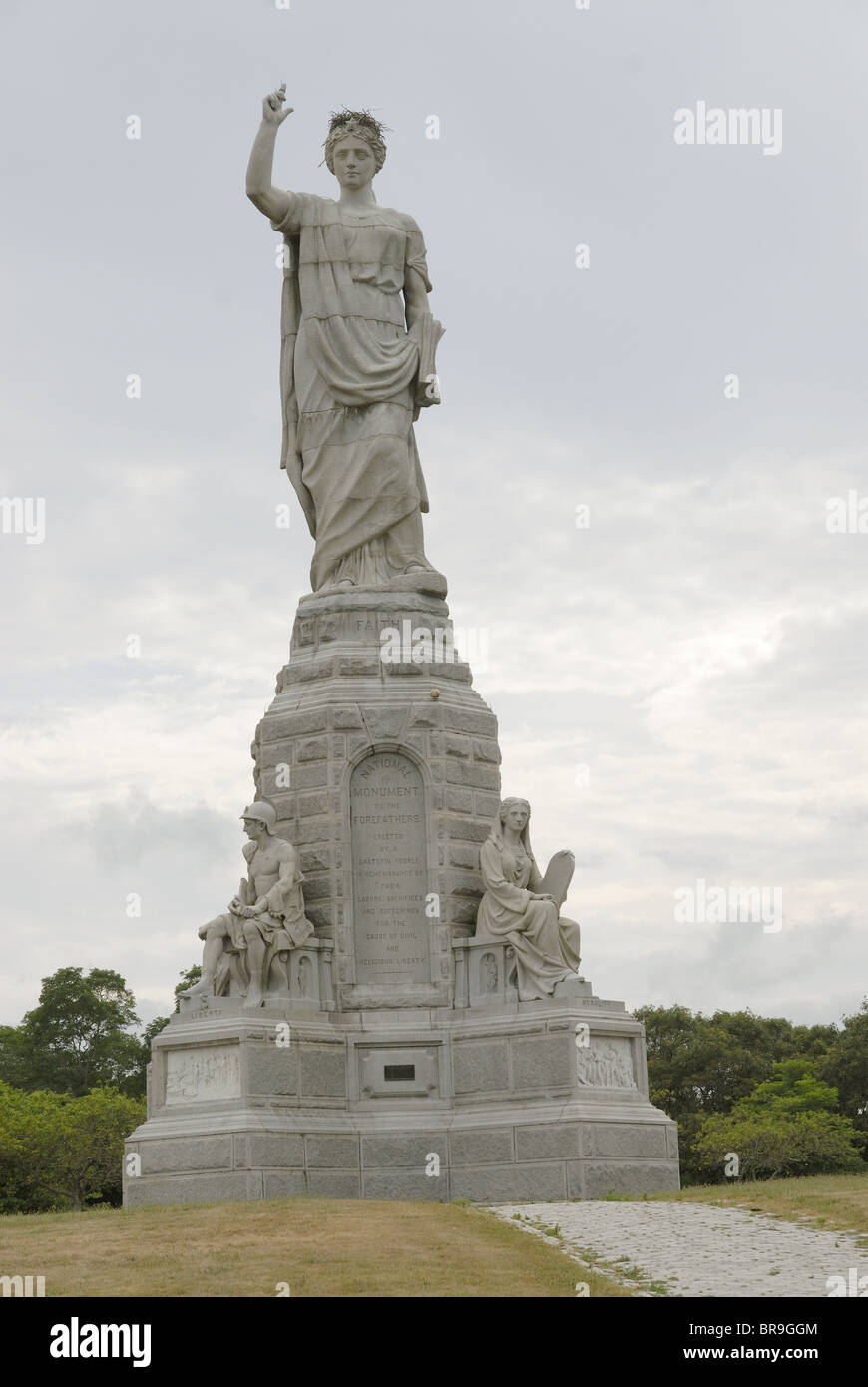 National Monument to the Forefathers, Plymouth, Massachusetts Stock ...