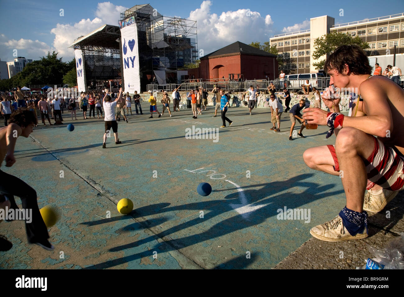 Mccarren park pool party in hi-res stock photography and images - Alamy