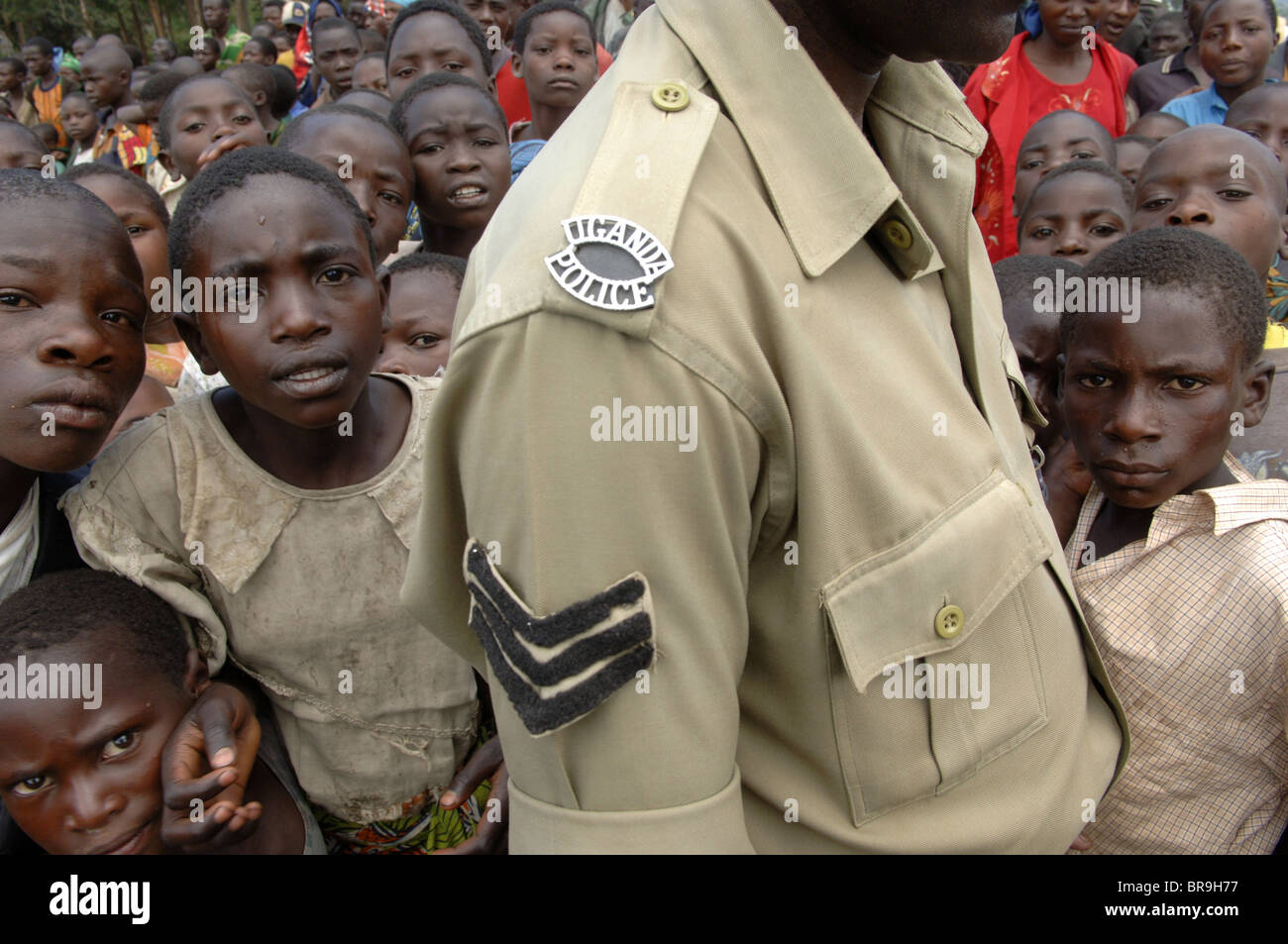 Police children african hi-res stock photography and images - Alamy